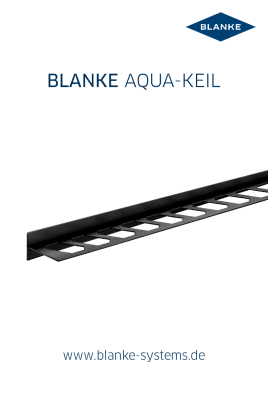 BLANKE AQUA-KEIL - Gefälleprofil für bodengleiche Duschen - Bauspot.de