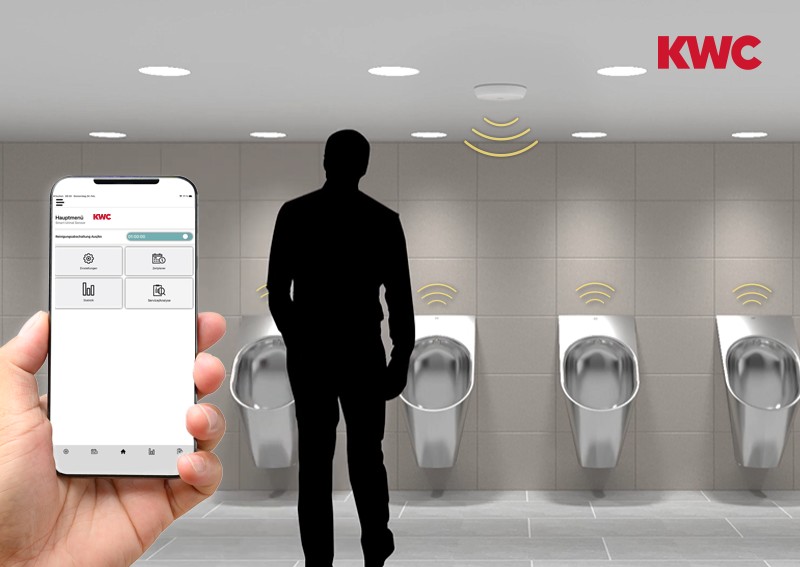 Smarte Urinalspülung mit innovativem Raumsensor - Bauspot.de
